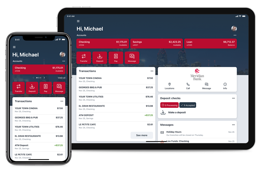 Digital Banking - Meridian Bank
