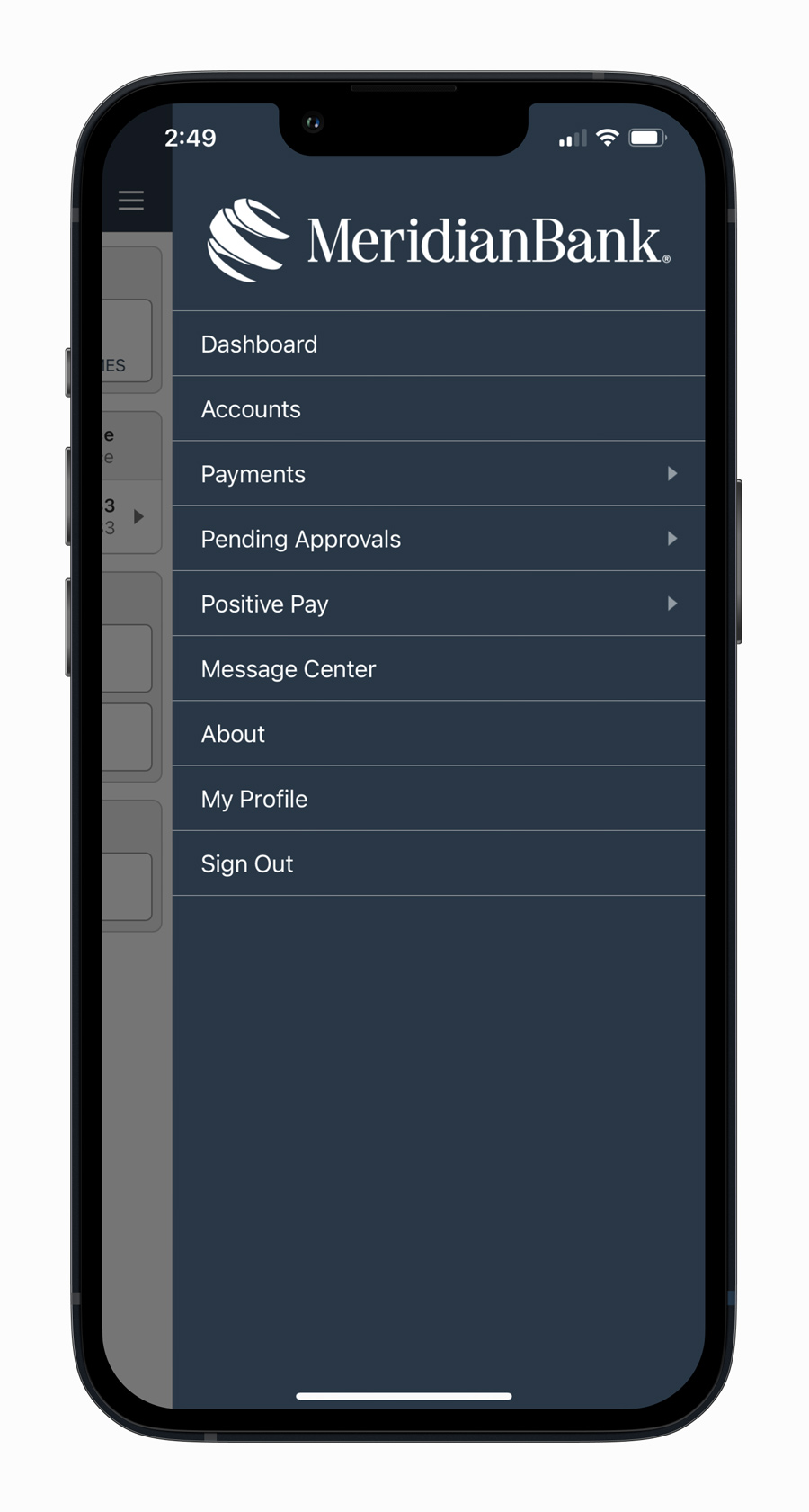 Meridian Treasury Management - Meridian Bank